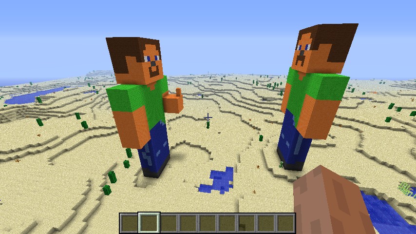 Giant Steve Minecraft Map