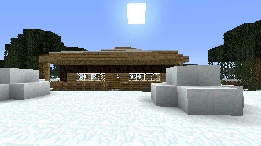 winter log-cabin Minecraft Map