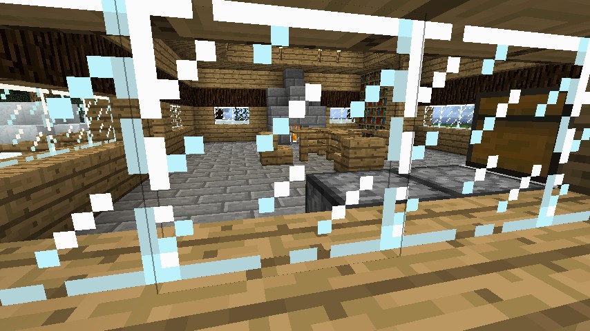 winter log-cabin Minecraft Map