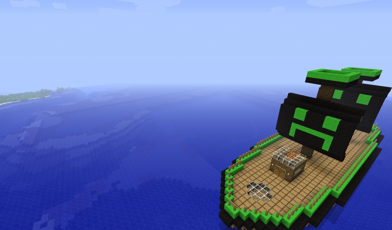 Creeper Boat Minecraft Map