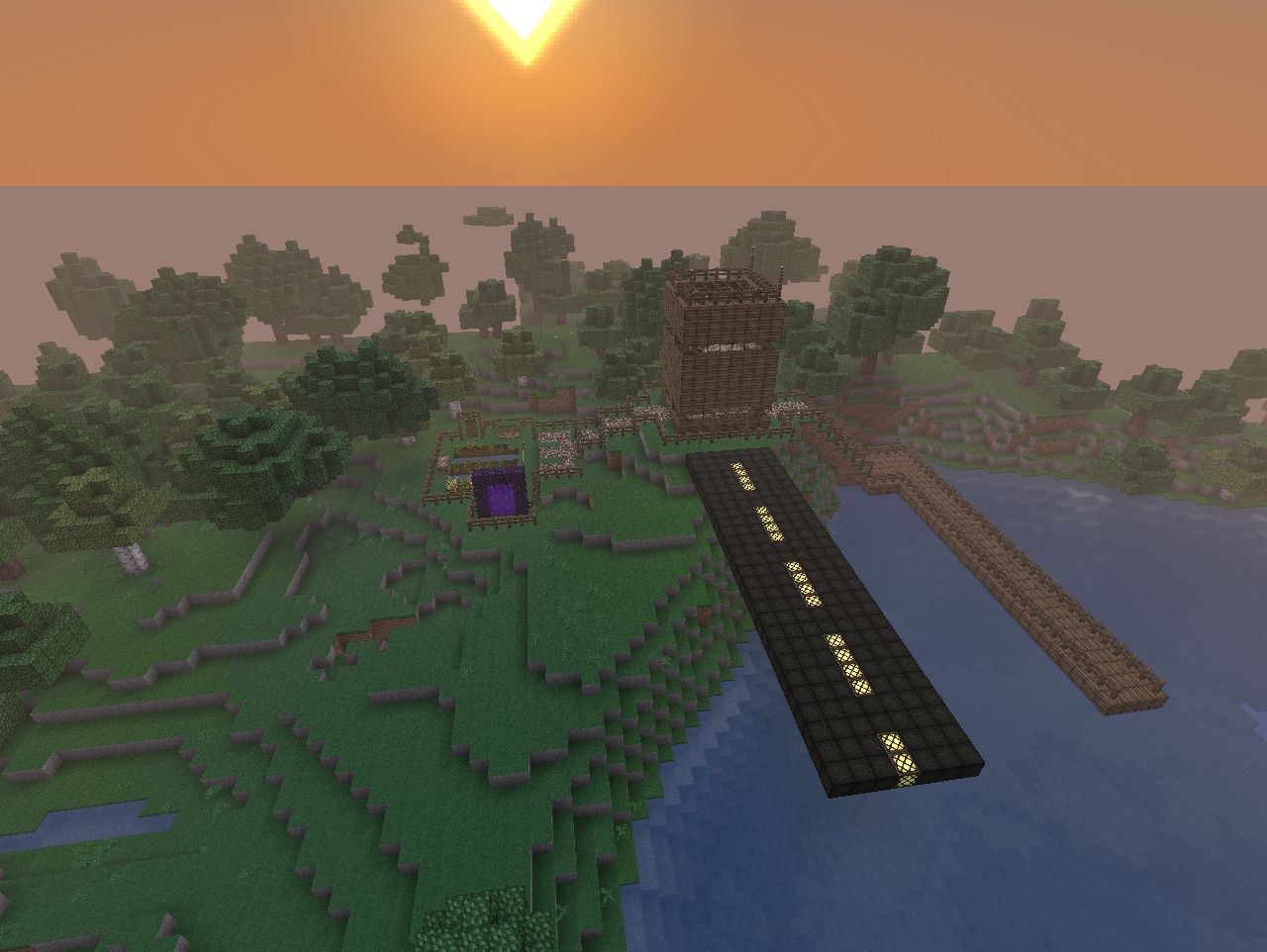 Survival House/ NPC Village Minecraft Map