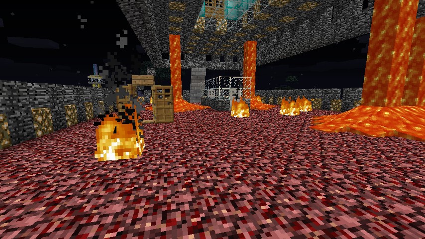 Floating Nether Arena Minecraft Map
