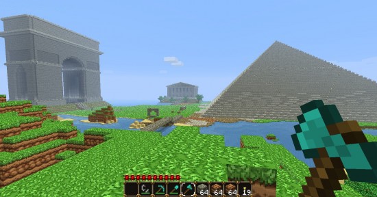 Very Large dome arch and other things Minecraft Map