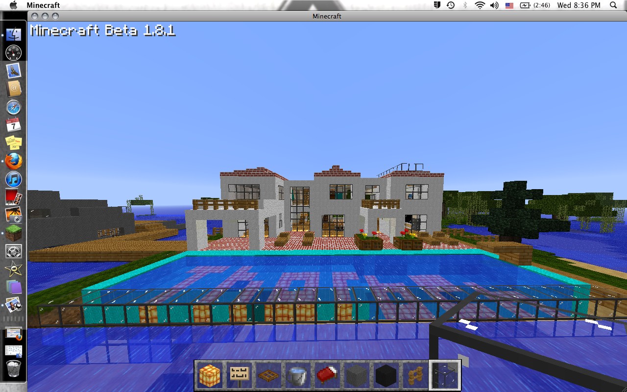modern mansion and yacht Minecraft Map