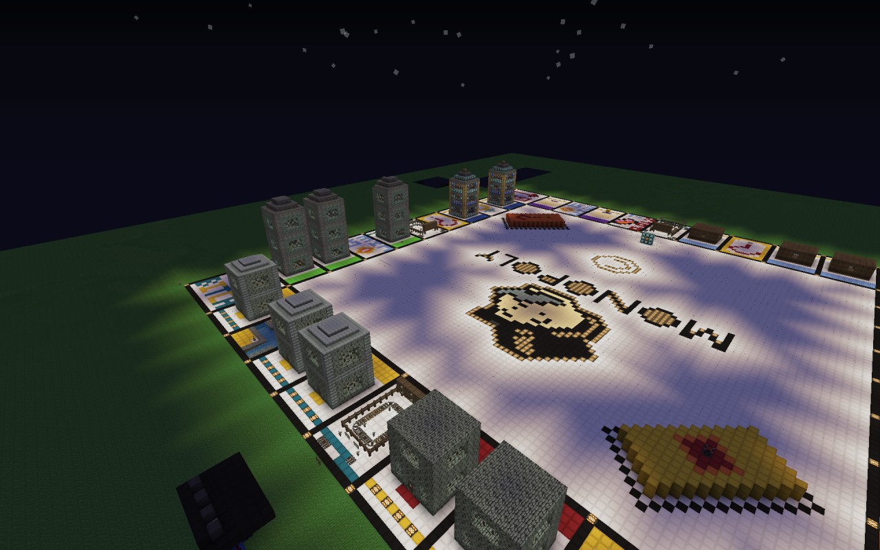 Playable Monopoly Board (With Working Dice!) Minecraft Map