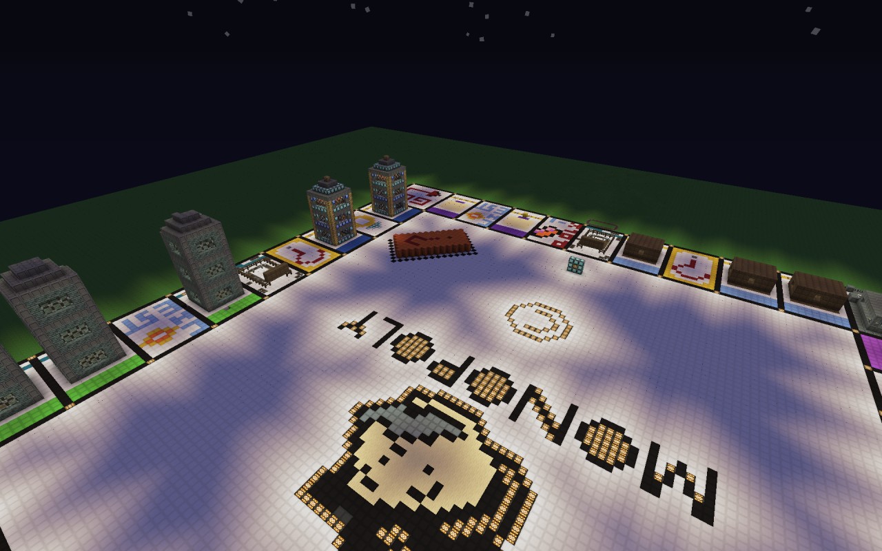 Playable Monopoly Board (With Working Dice!) Minecraft Map