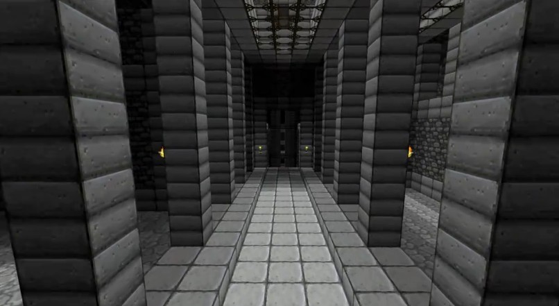 house with 5 floors and a farm on top. Minecraft Map