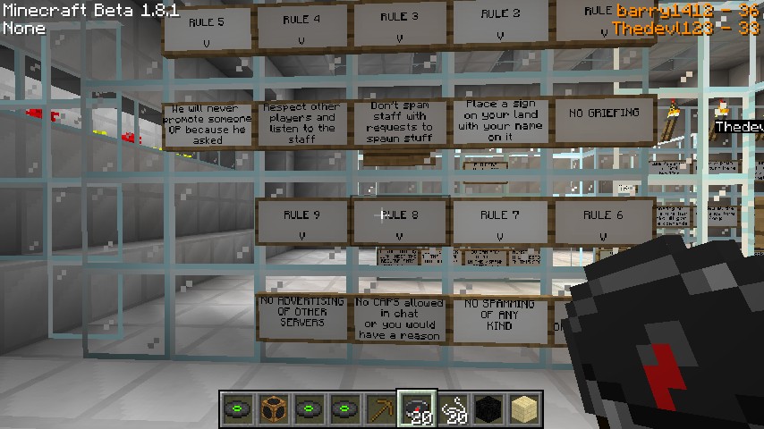 Automated Questions machine Minecraft Map