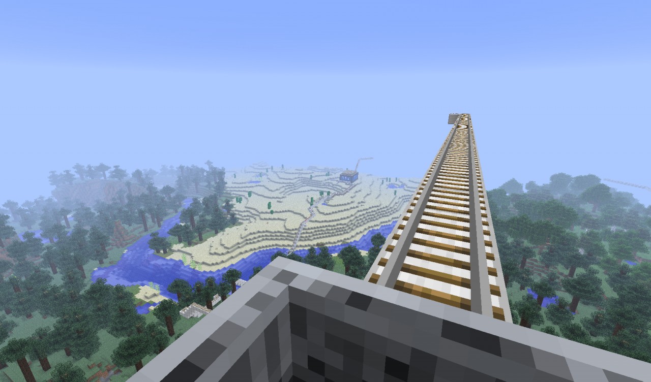Tour of Biomes (HUGE roller coaster) Minecraft Map