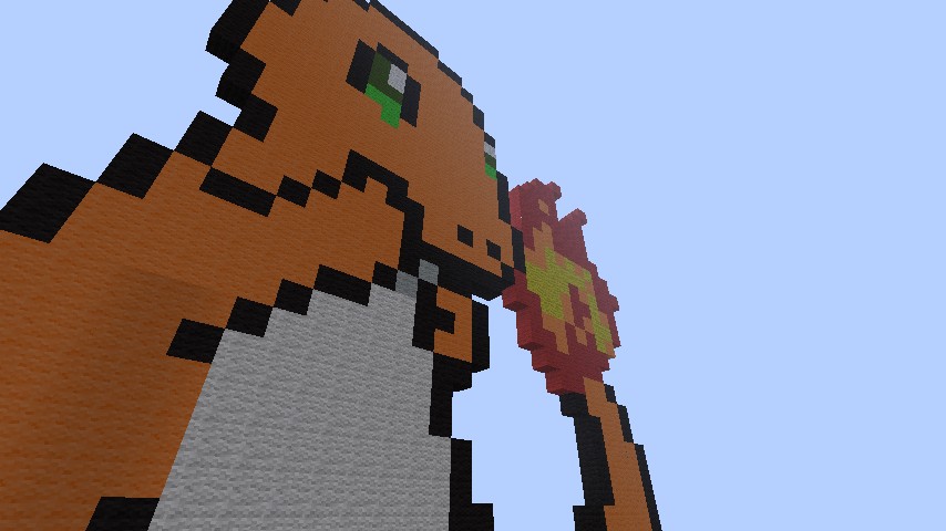 Charmander Sculpture Minecraft Map