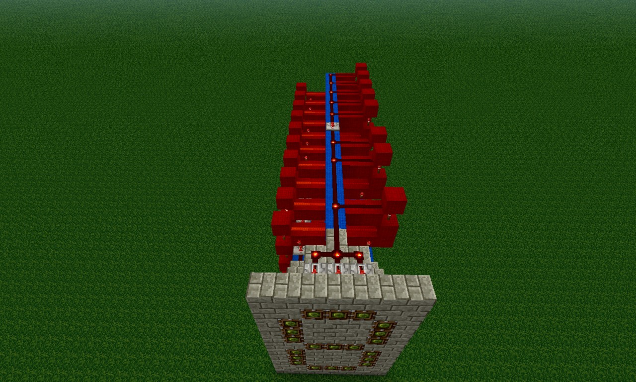 Smallest Seven Segment Piston Display Possible Minecraft Map