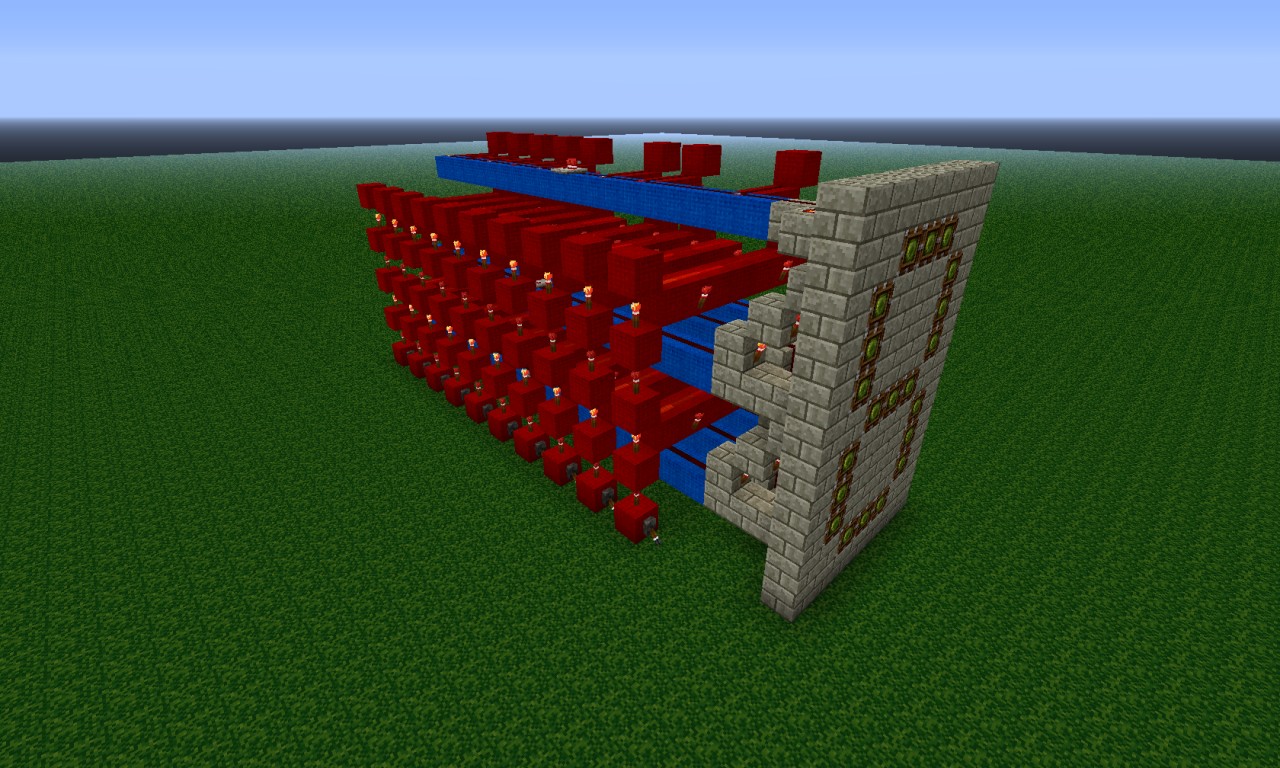 Small Seven Segment Piston Display Minecraft Map