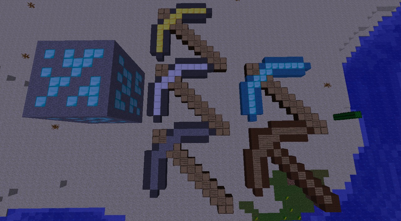 Minecraft Pickaxes And Diamond Ore Minecraft Map