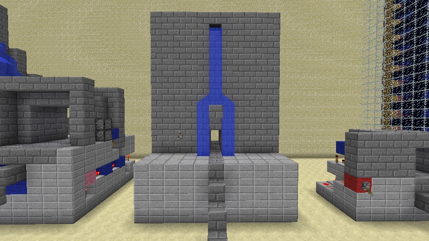 RedStone Hidden Water Door Minecraft Map