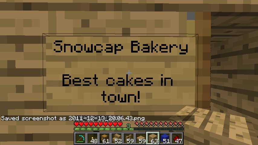 Snowcap Bakery Minecraft Map