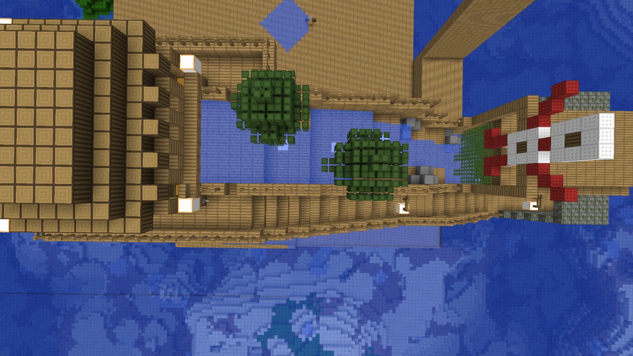 Water slide Minecraft Map