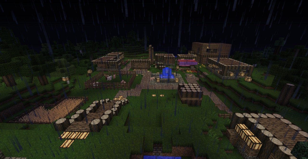 Small Minecraft town build in progress D I S C O N T I N U E D ...