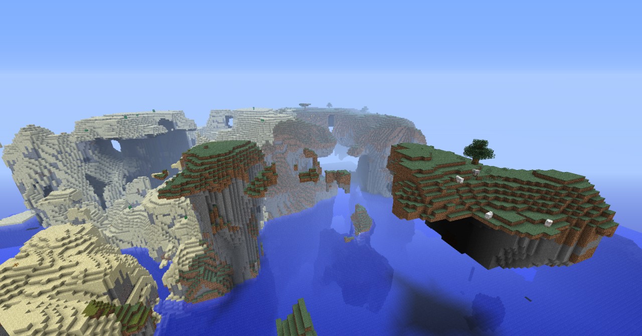 Epic Mountain World with Deep Oceans Minecraft Map
