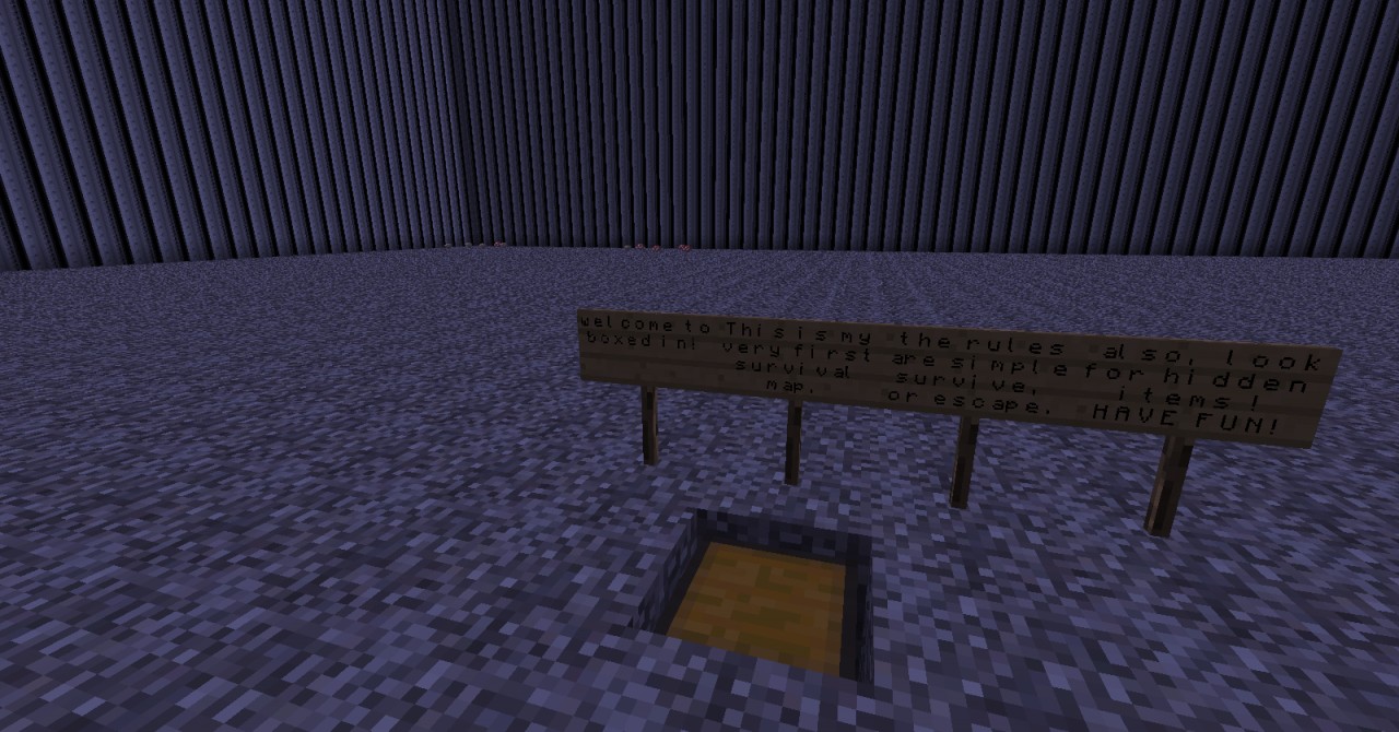 the bedrock box Minecraft Map