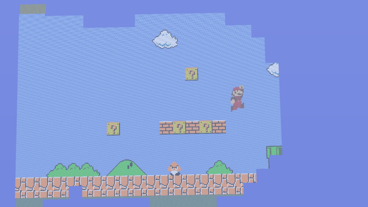 Super mario world 1-1 Minecraft Map