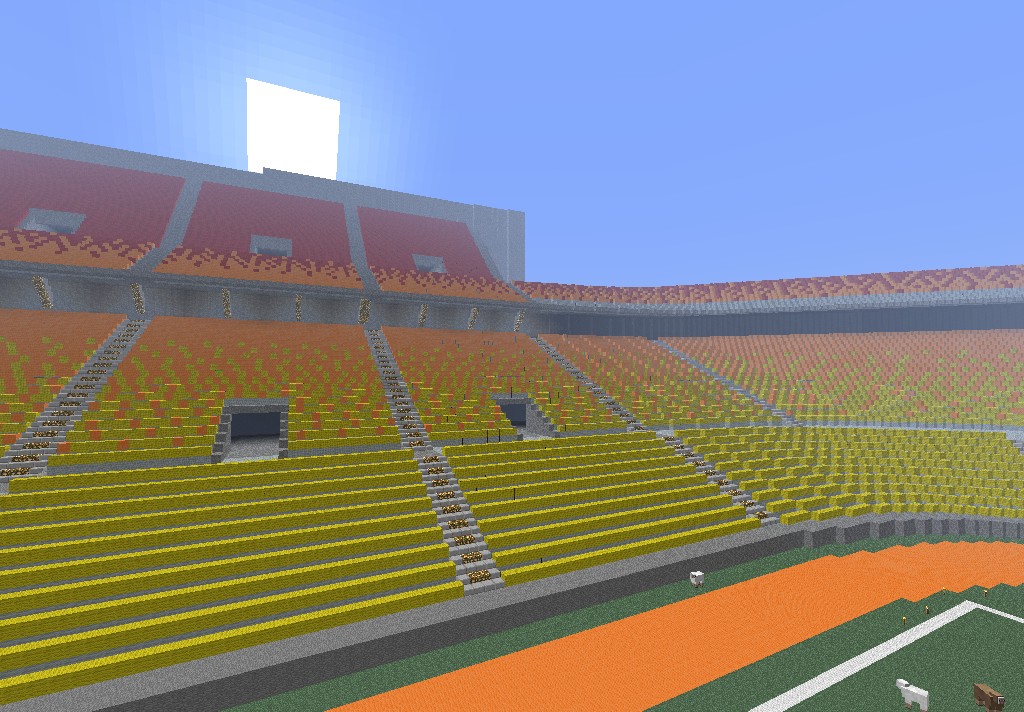 Biggest Minecraft athletics stadium ever . new screens / images ...