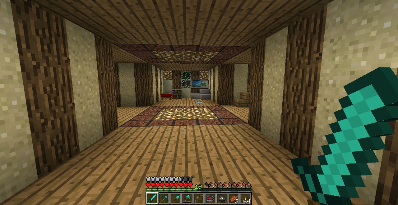 modern house with hot tub Minecraft Map