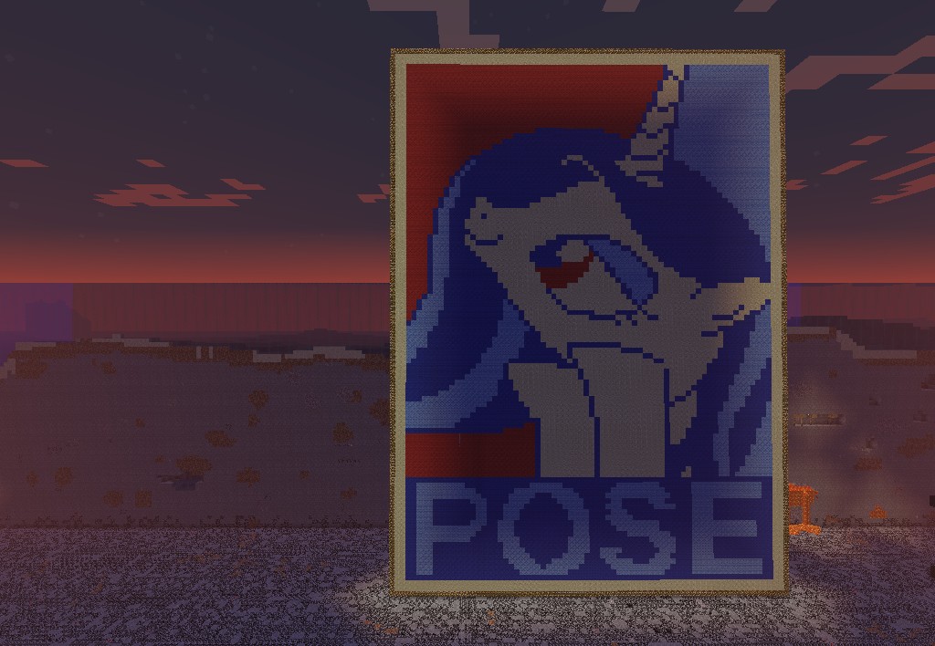 POSE Poster Minecraft Map
