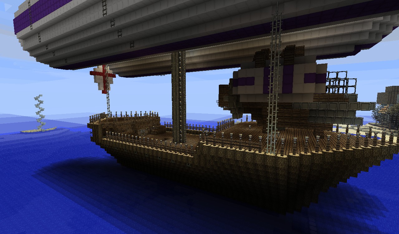 Babylon Class V BattleTransport Blimp Minecraft Map
