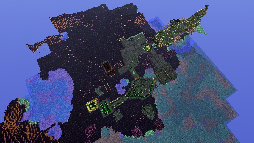 Alien city 4 player adventure Minecraft Map