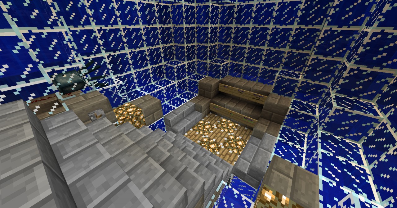 Christmas area with underground VIP Area Minecraft Map