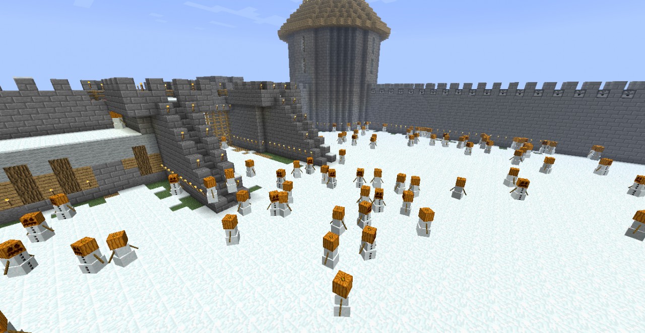 Snow Brawl part one: The battle of fort Christmas Minecraft Map