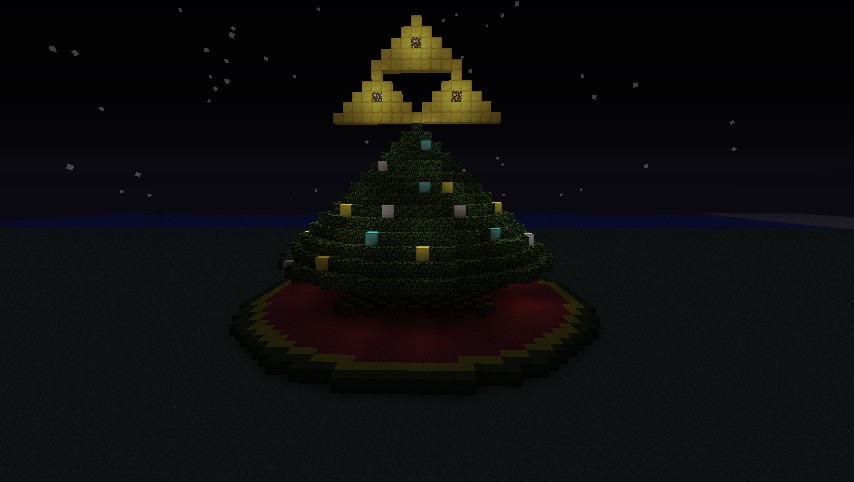 Christmas Tree with Tri-Force Star Minecraft Map