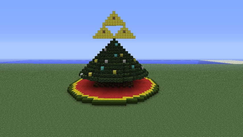 Christmas Tree with Tri-Force Star Minecraft Map