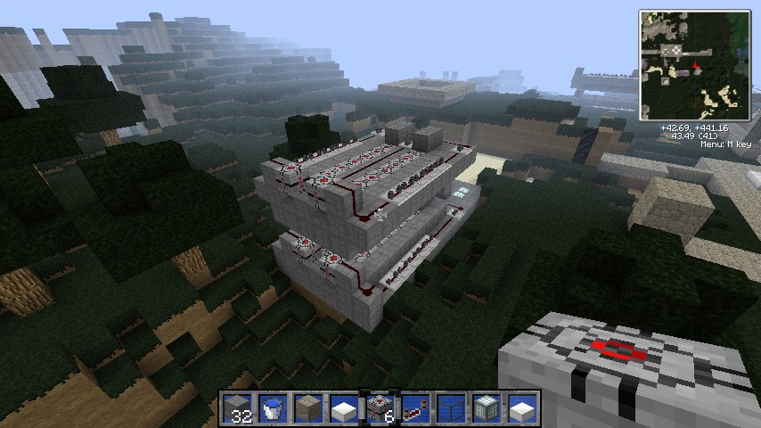 Quad TNT Cannon Minecraft Map