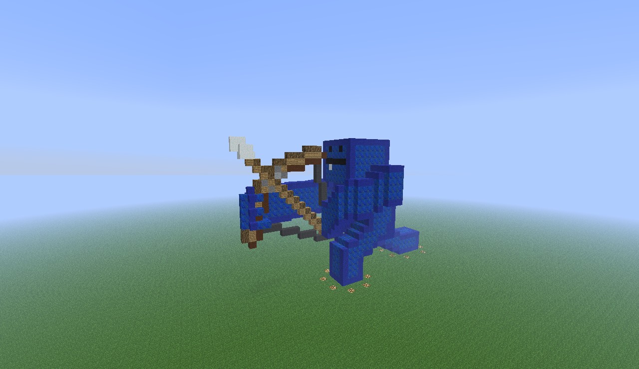 The new Blue Guy skin statue no.2 Minecraft Map