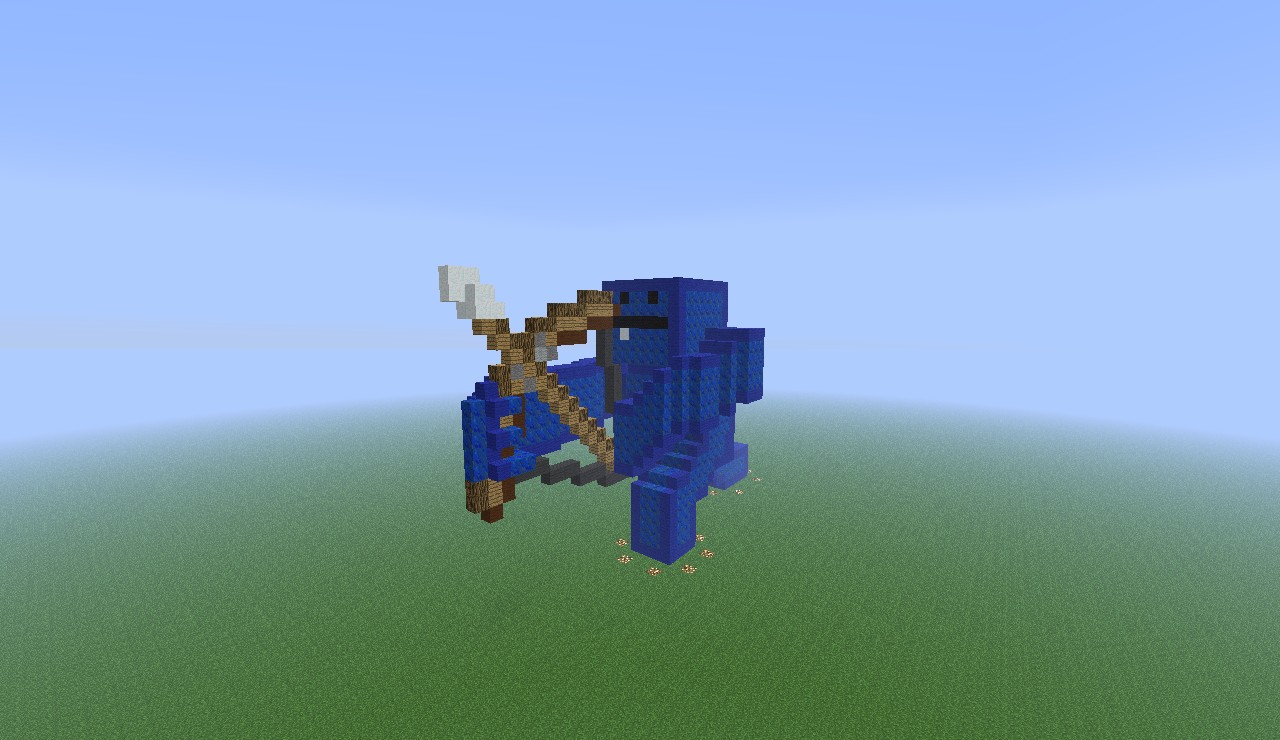 The new Blue Guy skin statue no.2 Minecraft Map