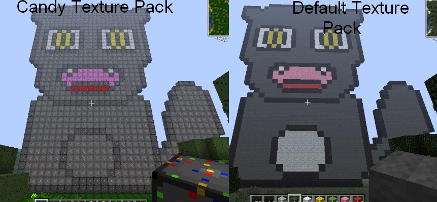 Cat pixel art Minecraft Map