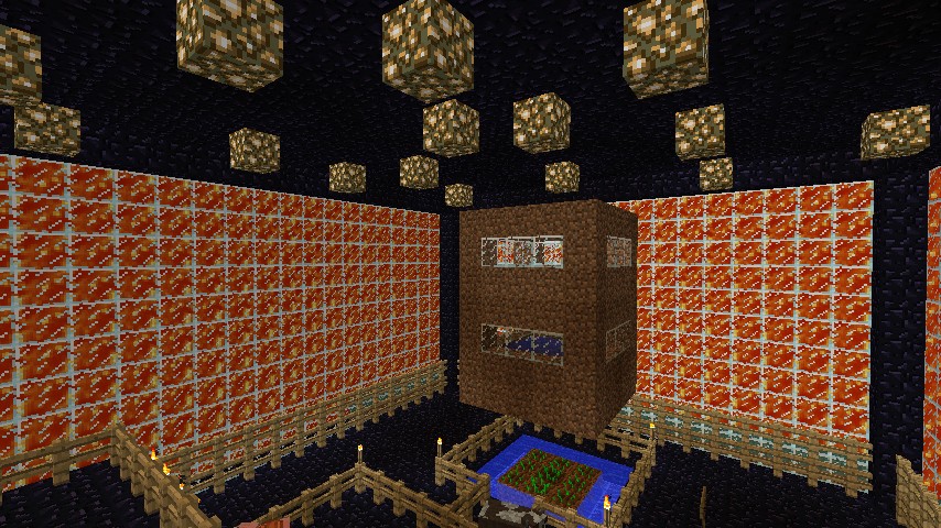 Giant Fortress (lava castle in snow biome) Minecraft Map