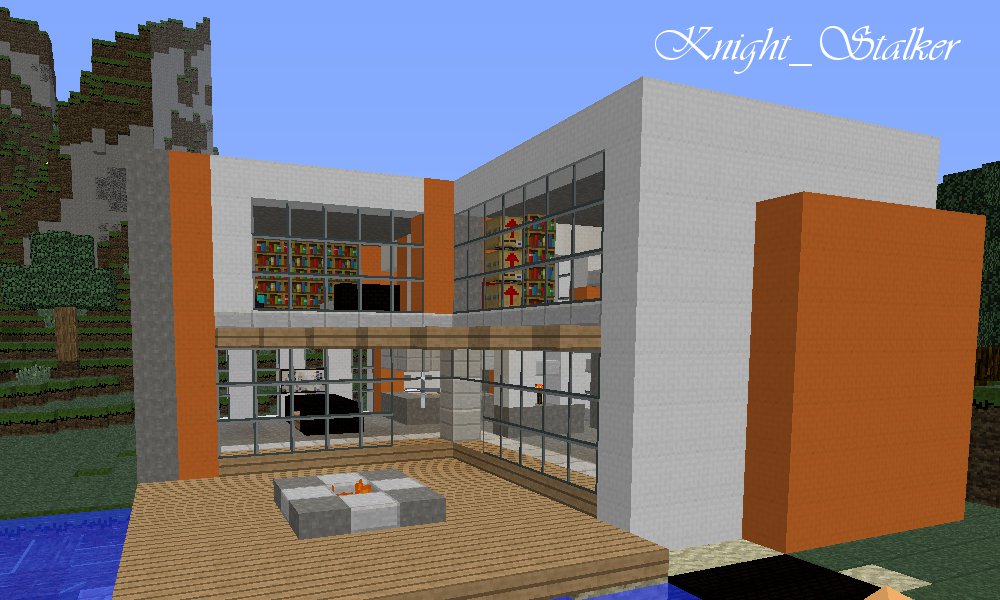 [1.0.0] Modern Home (Orange) Minecraft Map
