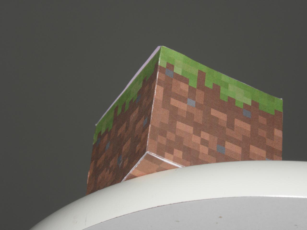 Grass block in real life Minecraft Project