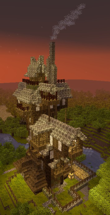 The Burrow from Harry Potter Minecraft Map
