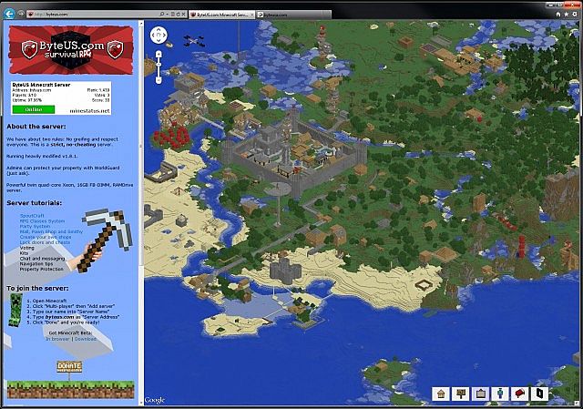 ByteUS.com Survival RPG Minecraft Server