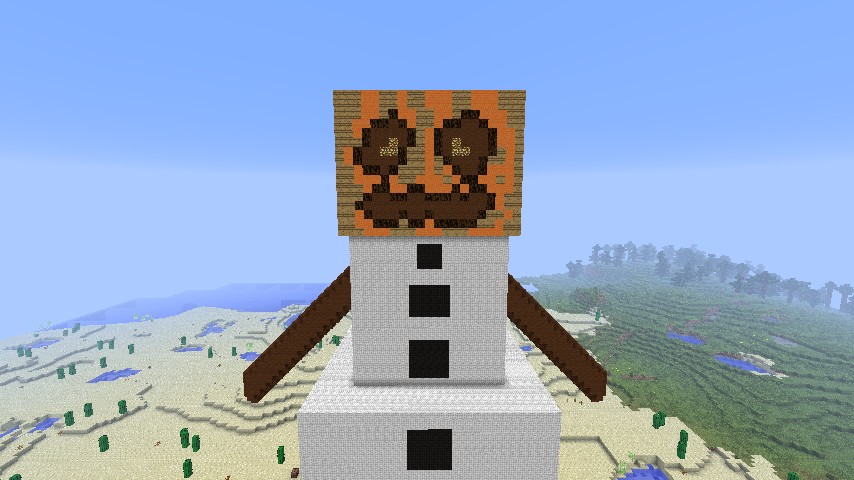 Epic Giant Snow Golem! Minecraft Map