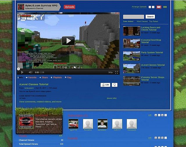 ByteUS.com Survival RPG Minecraft Server