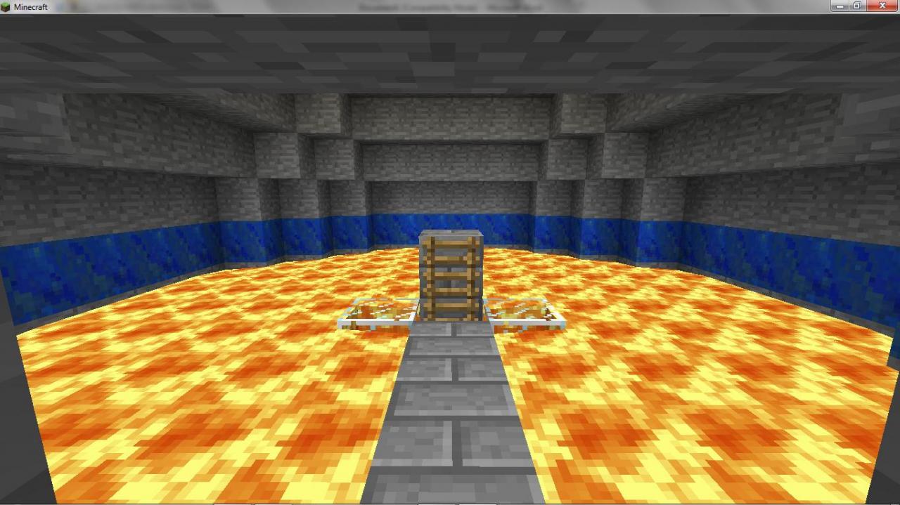 Temple of Lava and Water Minecraft Map