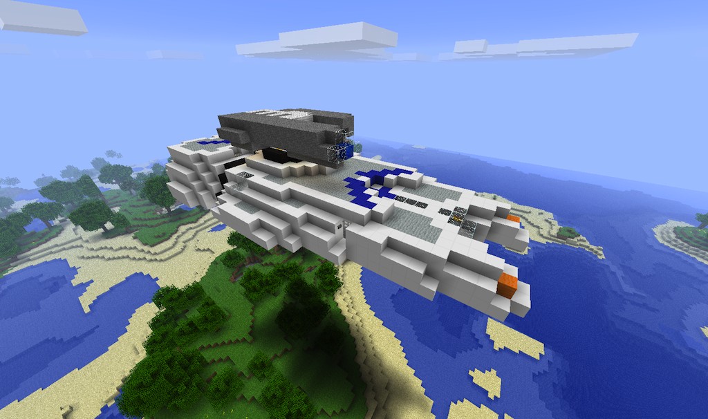 Homeworld 2 - Hiigaran Pulsar Gunship Minecraft Map