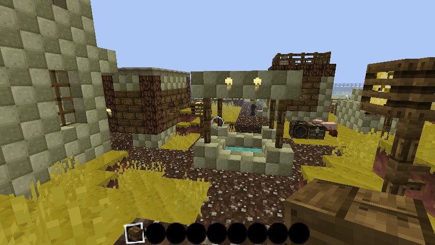 NPC village set up Minecraft Map