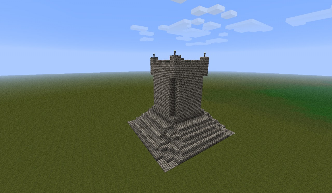 Self-repairing guard tower Minecraft Map