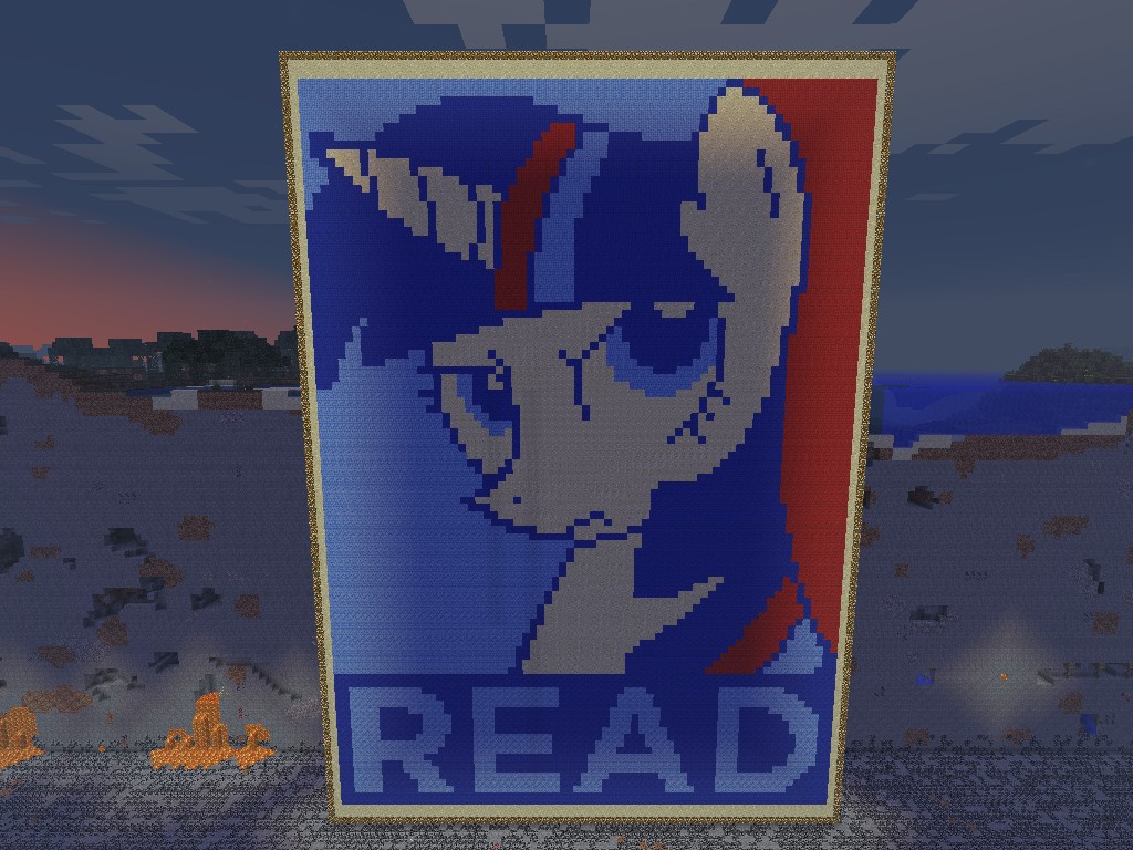 Read Poster Minecraft Map