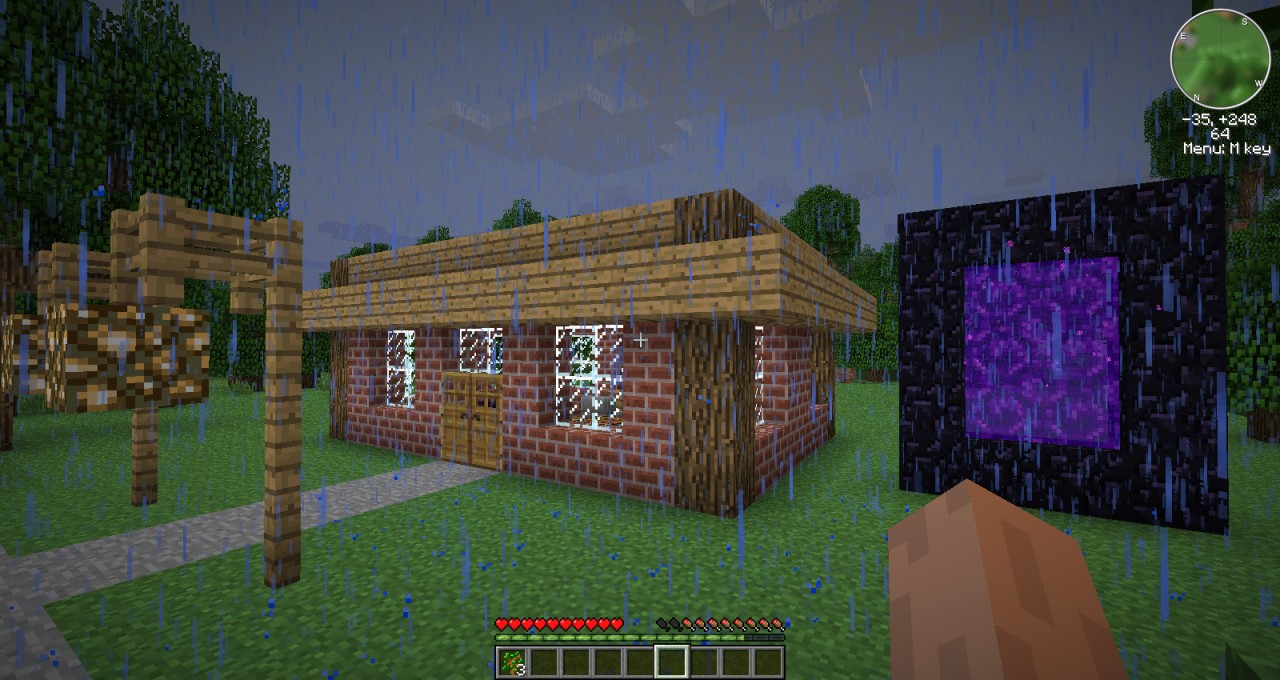 Minecraft Hut. Minecraft Map